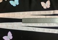 China Baby Garment Snap button Tape, Polyester/nylon Press‑Stud Ribbon for Infant Wear & Coat for sale