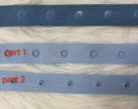 China Wholesale 2.1mm Wide Plastic Invisible Snap Button Ribbon Snap Fastener Tape Trim for Garment Accessories for sale
