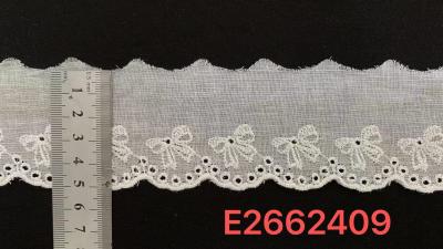 China Vintage Middle Eastern Cotton Lace Trim with Scalloped Edge for DIY Clothing and Home Textiles for sale