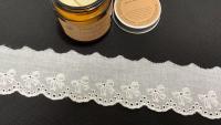 China Vintage Middle Eastern Cotton Lace Trim with Scalloped Edge for DIY Clothing and Home Textiles for sale