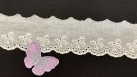 China Vintage Middle Eastern Cotton Lace Trim with Scalloped Edge for DIY Clothing and Home Textiles for sale