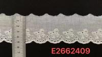 China 5cm Cotton Bow Lace Trim with Cute Bow Pattern and Scalloped Edge for Dress Collar Hem for sale