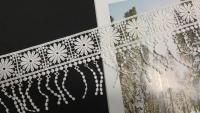 China Milk Yarn Chemical Lace Trim, Daisy Floral Water‑Soluble Embroidery Lace with Tassel Fringe for Garment Decoration for sale