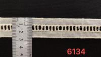 China CHICKEN Cotton Eyelet Ladder Lace Trim, Hollow Cut‑Out Stair‑Step Embroidered Lace for Garment Sewing Decoration for sale