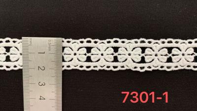 China Milk Yarn Chemical Lace Trim 2cm Width Water-soluble with Repeated Bowknot Pattern for Wholesale Lace Accessory for sale