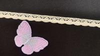 China 100% Cotton Crochet Lace Trim  | 1cm Wide Hollow‑Out Lace for Garment & Home Textile Wholesale for sale