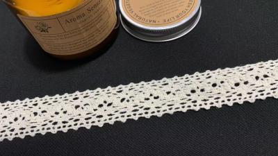 China Factory Bulk Wholesale 100% Cotton Crochet Lace Trim 7577 & S6196 | 2.2‑2.3cm Hollow Lace for Garment Mass Production for sale