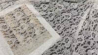 China Luxury Large Floral Lace Fabric with Soft Skin-friendly Breathable Lightweight for Evening Gowns and Dresses for sale