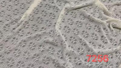China Delicate Grid Base Lace Fabric with Subtle Leaf Motifs Soft Stretchy Breathable for Blouses and Underdresses for sale