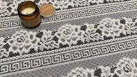 China Soft Elastic Nylon Spandex Lace Trim with Mixed Geometric and Big Floral Patterns for Dress Lingerie and Garment Edge Decoration for sale