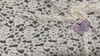 China Stretchy Floral Nylon Lace Fabric, Vintage Flower Pattern Soft Mesh Lace for Dress Lingerie Garment Sewing for sale
