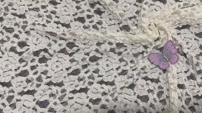 China Stretchy Floral Nylon Lace Fabric, Vintage Flower Pattern Soft Mesh Lace for Dress Lingerie Garment Sewing for sale