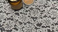 China wholesaler Retro Leaf Floral Lace Fabric, Premium Nylon Mesh Lace Material for Women Dress & Apparel Decoration for sale
