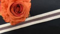 China 3cm Width Zigzag Braided Woven Trim Two Tone Textile Tape for Apparel Hemming and Handcraft for sale