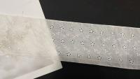 China Cotton Eyelet Embroidered Lace Trim with Small Floral Hollow-out Design Soft Breathable Texture Bulk Supply for Dress Blouse Garment Sewing for sale