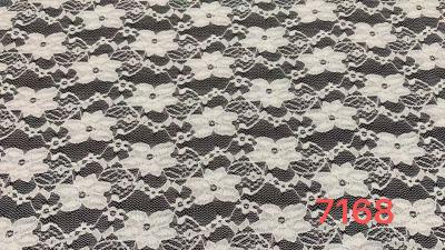 China Stretchy Nylon Spandex Lace Fabric with Large Blooming Floral Motifs and Breathable Mesh for Dresses and Lingerie for sale