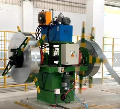 China 1.5-45 Tons Steel Coil Automatic Hydraulic Decoiler Uncoiler Machine With Coil Car for sale