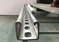 China Galvanized Slotted Strut C U Channel Roll Forming Machine for sale