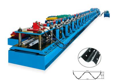 China Anti Crash Barrier Highway Guardrail Forming Machine Two Three Waves 10m Min for sale