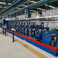 China ERW Steel Pipe Forming Machine Welded Tube Manufacturing Line 76.2-165 x 6mm for sale
