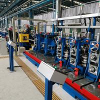 China ERW Steel Pipe Forming Machine Welded Tube Manufacturing Line 76.2-165 x 6mm for sale