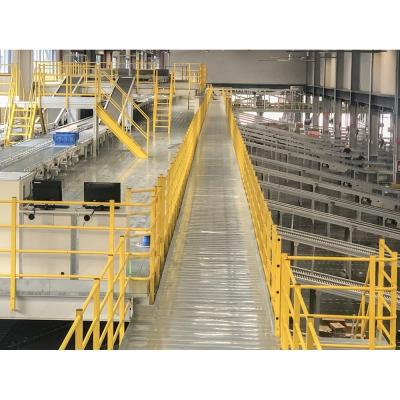 China Corrosion Protection Warehouse Storage Equipment Mezzanine Floor for Logistic Center for sale