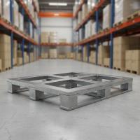 China Customize Industrial Steel Pallet ISO 6780 Compliant Durable Steel Pallet Designed for Heavy Load Support and Warehouse for sale