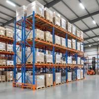 China 2.0 Mm Upright Thickness S R Machine Pallet Racking Warehouse Rack Bay Depth 800 Mm 1200 Mm Industrial Storage Solution for sale