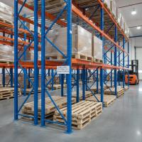 China Weight Capacity 500 to 4000kgs per pair Beam Standard Rack Pallet Storage Upright Height 2000 Mm to 8000 Mm Industrial Storage Racks for sale