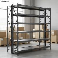 China Adjustable Shelves Adjustable Metal Storage Shelving Freestanding Robust Metal Racks for Warehouse Storage and Easy Accessibility for sale