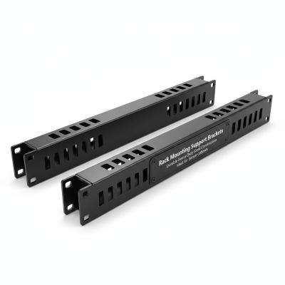 China Computerized Rack Accessories Rack Mounting Support Brackets Durable Heavy Duty Steel Construction Ideal for Server Cabinets for sale