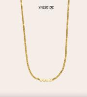 China CE K Gold Stainless Steel Fashion Necklaces Luxury LOVE 3d Ball Chain Necklace for sale