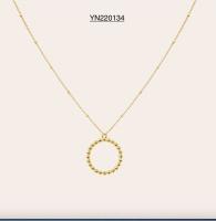 China Saya Stainless Steel Fashion Necklaces Luxury Brands Delicate Circle Necklace for sale