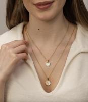 China Trend Luxury Blue Epoxy Heart Pendant Necklace For Friends for sale