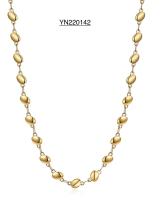 China many round fringed shell cross chocker necklace K Gold Stainless Steel Necklace for sale