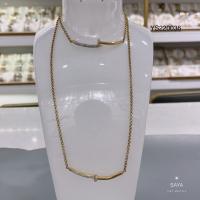 China Rhinestone Nail Pendant Necklace Bangle 18k Gold Plated Fashion Jewelry for sale