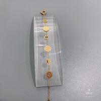 China 18 Karat Stainless Steel Gold Necklace Womens Round Openwork Pendant for sale