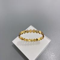 China Bee My Honey Series 18k Gold Rhinestones Bangle Stainless Steel Clasp Bracelet for sale