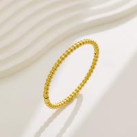 China Party Gold Bead Bracelet 14K Gold Plated Bead Ball Bracelet Stretchable Fashion for sale