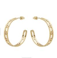 China 14K Gold Plated Thick Hoop Earrings Pack Chunky Hoops Set Hypoallergenic Small Hoop Jewelry for sale