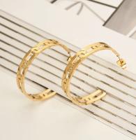 China 14K Gold Plated Thick Hoop Earrings Pack Chunky Hoops Set Hypoallergenic Small Hoop Jewelry for sale