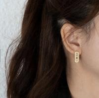 China Women Cartilage Cuffs Hoop Climber Earrings With Cubic Zirconia CZ for sale