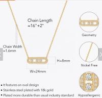 China 18K Gold Plated Stainless Steel Jewelry Hollow Oval Zircon Pendant Trendy For Women for sale