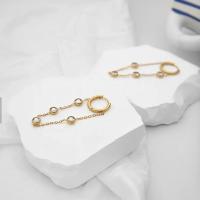 China Chain Earrings Set for Women Stainless Steel Ear Pins  Dangle Earrings Butterfly Ball Bar CZ for sale