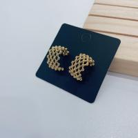 China Push Back Closure Stainless Steel Earring with Hypoallergenic and CZ Stone for sale