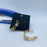China Upgrade Your Products with Polished Stainless Steel and Achieve a Luxurious Gold Look Earrings for sale