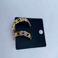 China Upgrade Your Products with Polished Stainless Steel and Achieve a Luxurious Gold Look Earrings for sale