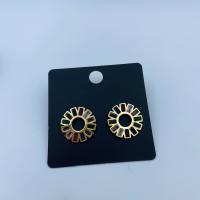 China Upgrade Your Products with Polished Stainless Steel and Achieve a Luxurious Gold Look Earrings for sale