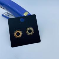 China Upgrade Your Products with Polished Stainless Steel and Achieve a Luxurious Gold Look Earrings for sale