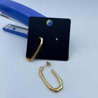 China Upgrade Your Products with Polished Stainless Steel and Achieve a Luxurious Gold Look Earrings for sale